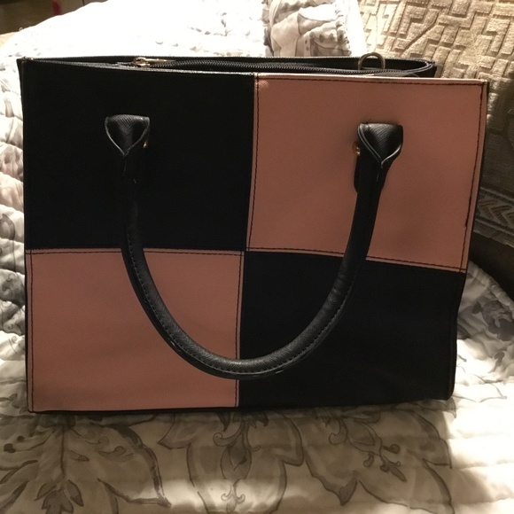 Source Unknown | Bags | 32 Pink And Black Checkerboard Purse | Poshmark